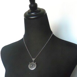 Fox Locket Necklace, Vintage Locket Long Necklace, 3D Fox Animal Locket ...