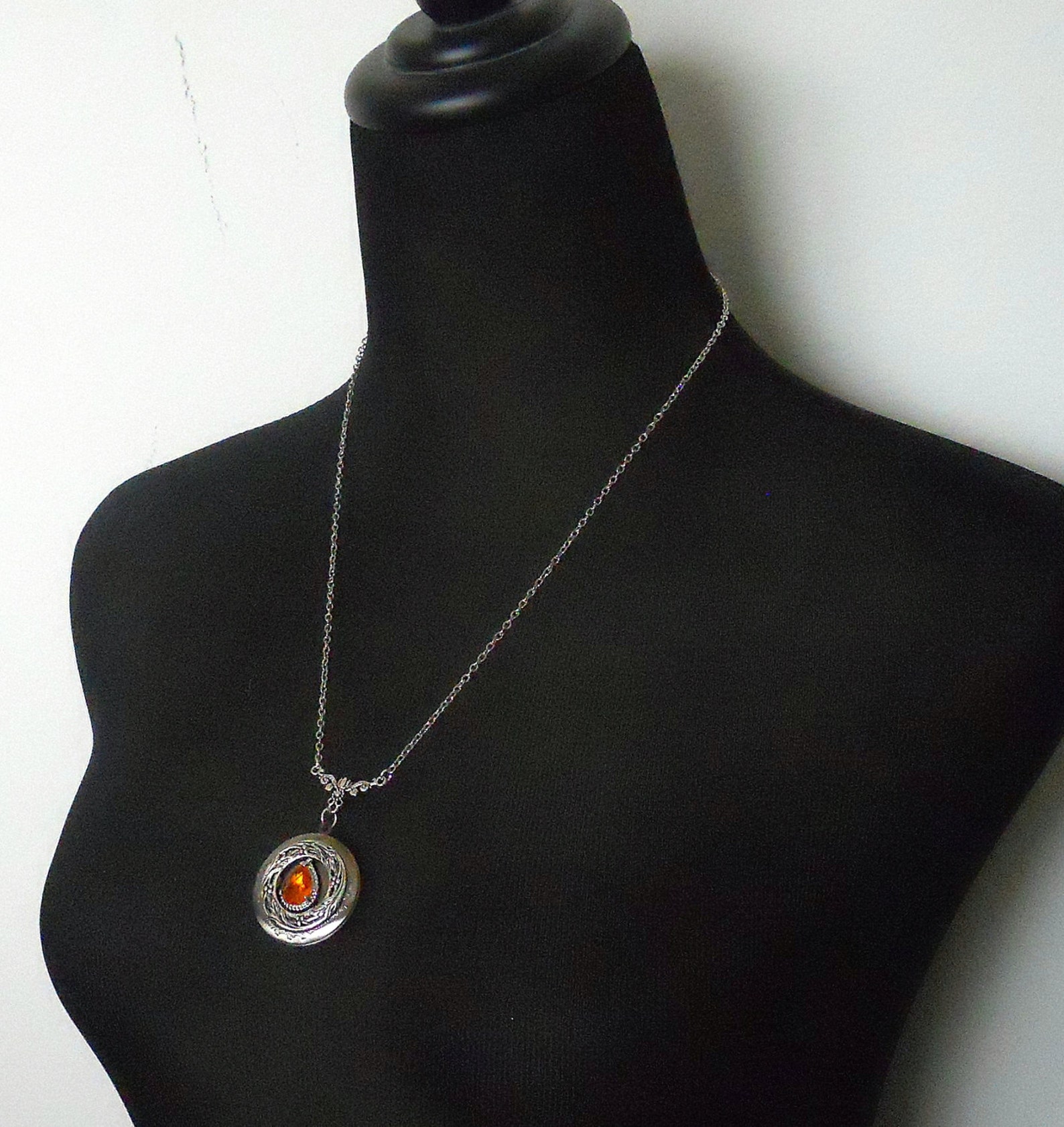 Victorian Red Locket Antique Silver Locket Rhinestone Vintage - Etsy