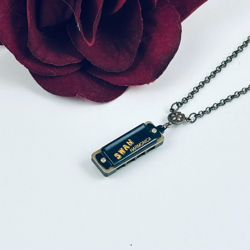 Mini Harmonica Necklace - Etsy