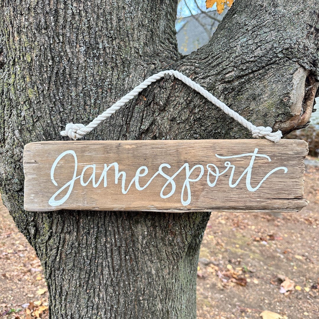 Custom Driftwood Town Sign – Handmade Coastal Decor - Etsy