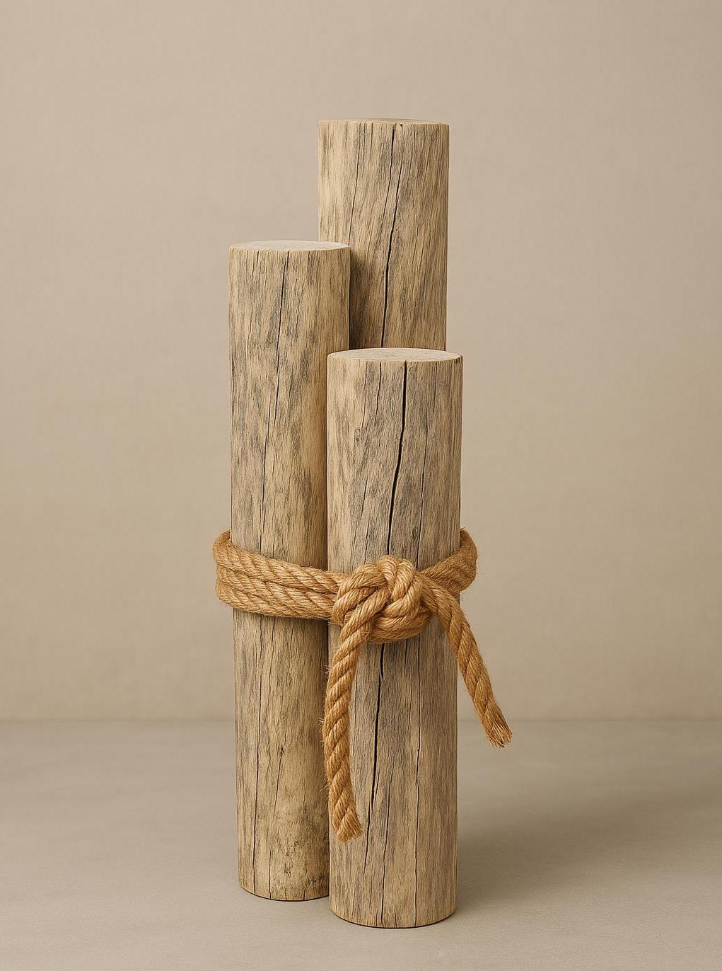 Large Driftwood Dock Piling Decor | Coastal Nautical Accent, 24 In - Etsy