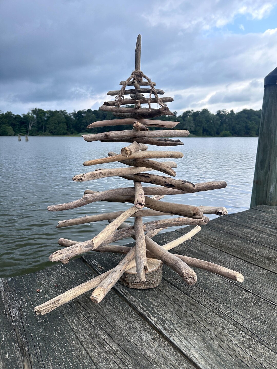 3 Ft Driftwood Christmas Tree Rustic Coastal Holiday Decor Chesapeake ...