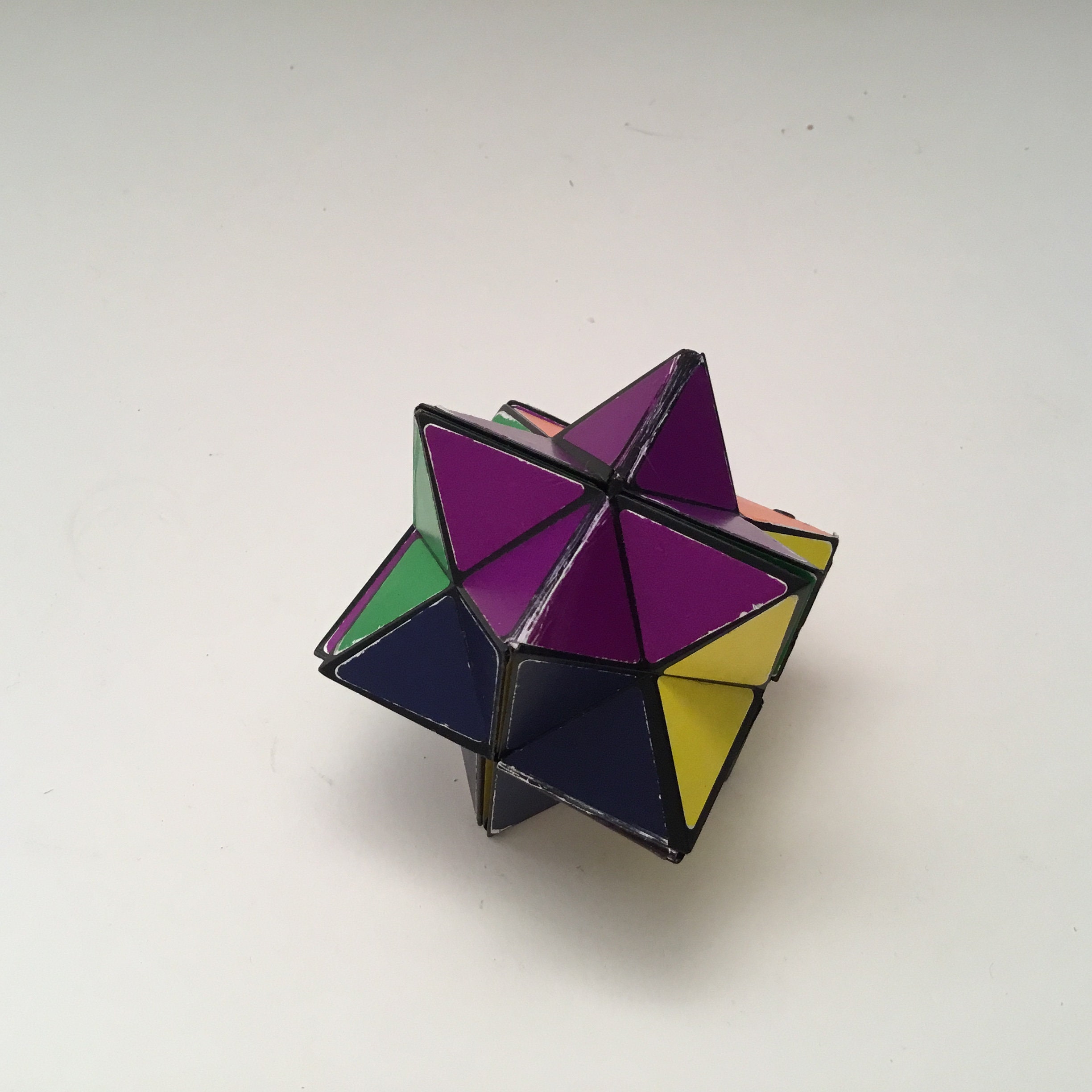 Vintage Retro Game Block Puzzle Shape Changing Cube to Star Interactive ...