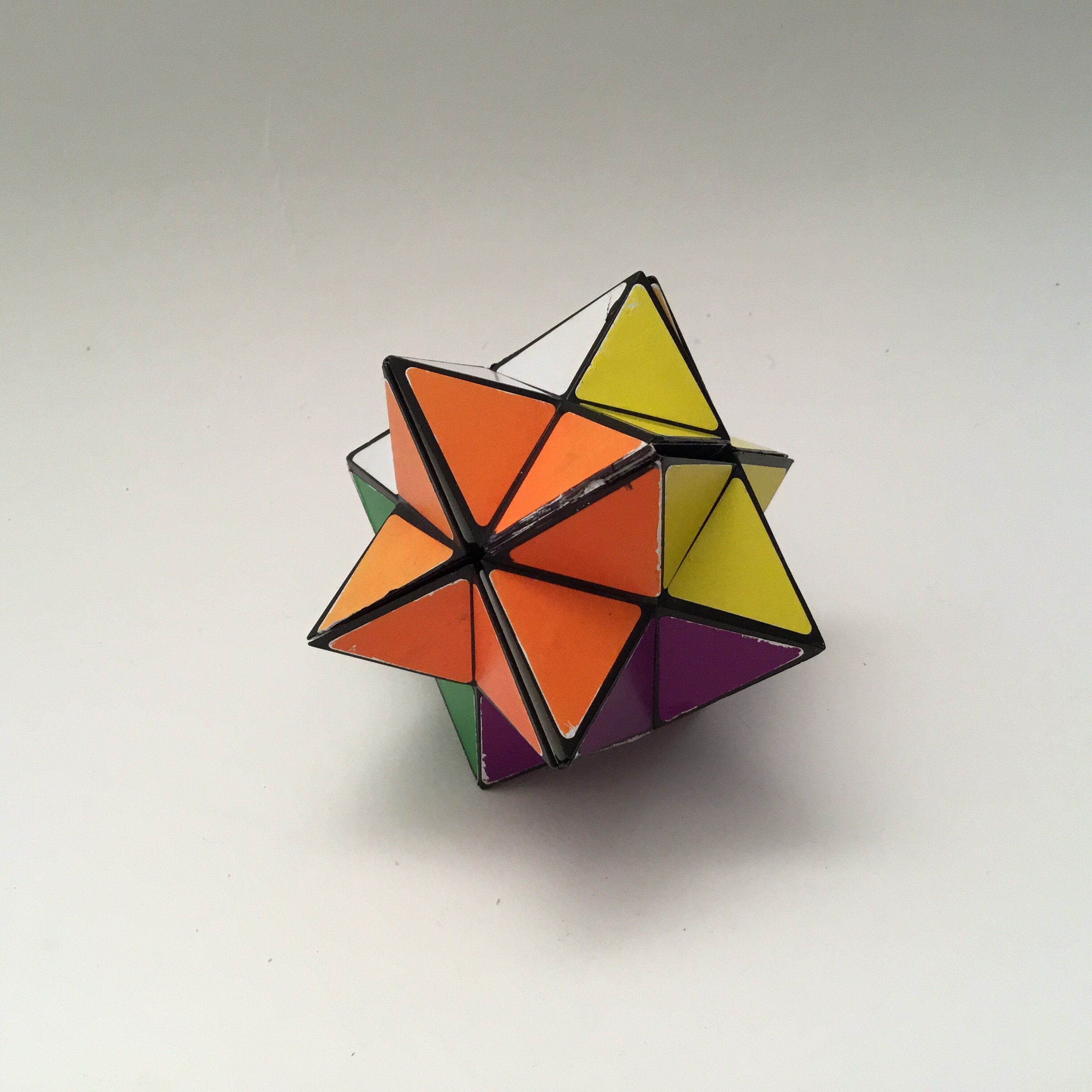 Vintage Retro Game Block Puzzle Shape Changing Cube to Star Interactive ...