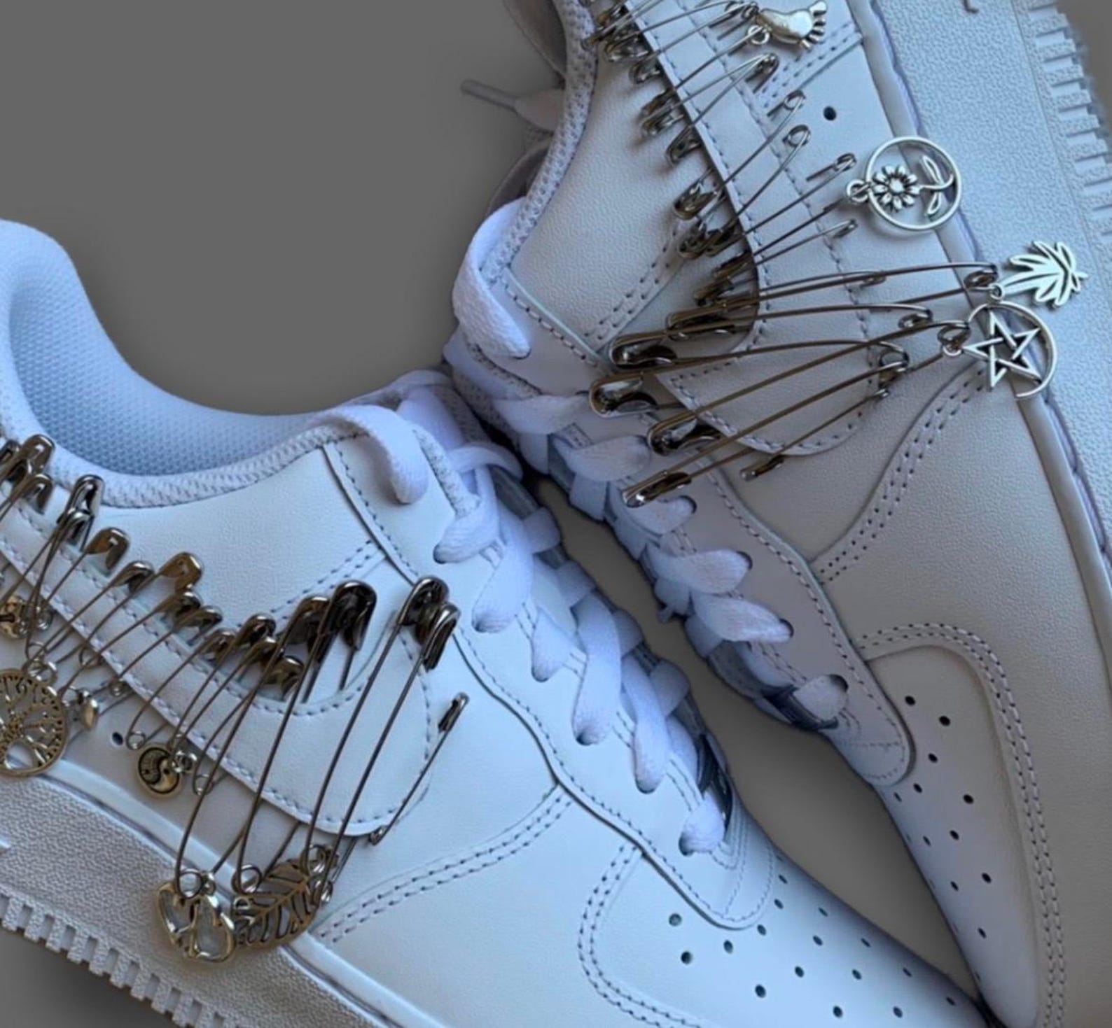 Custom Bespoke Safety Pin Nike Air Force 1 - Etsy