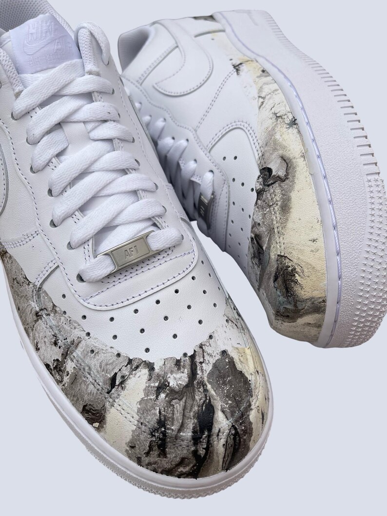 Custom Bespoke Black and White Hydro Dipped Nike Air Force 1 - Etsy