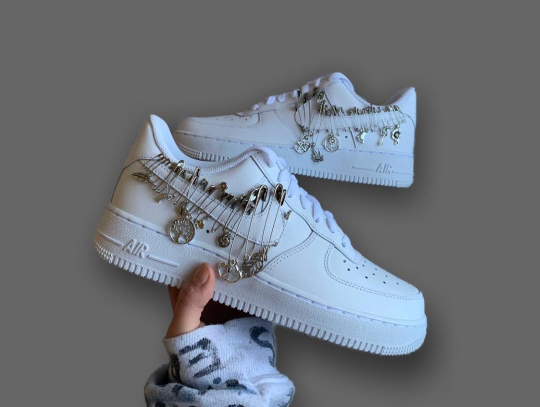 Custom Bespoke Safety Pin Nike Air Force 1 - Etsy