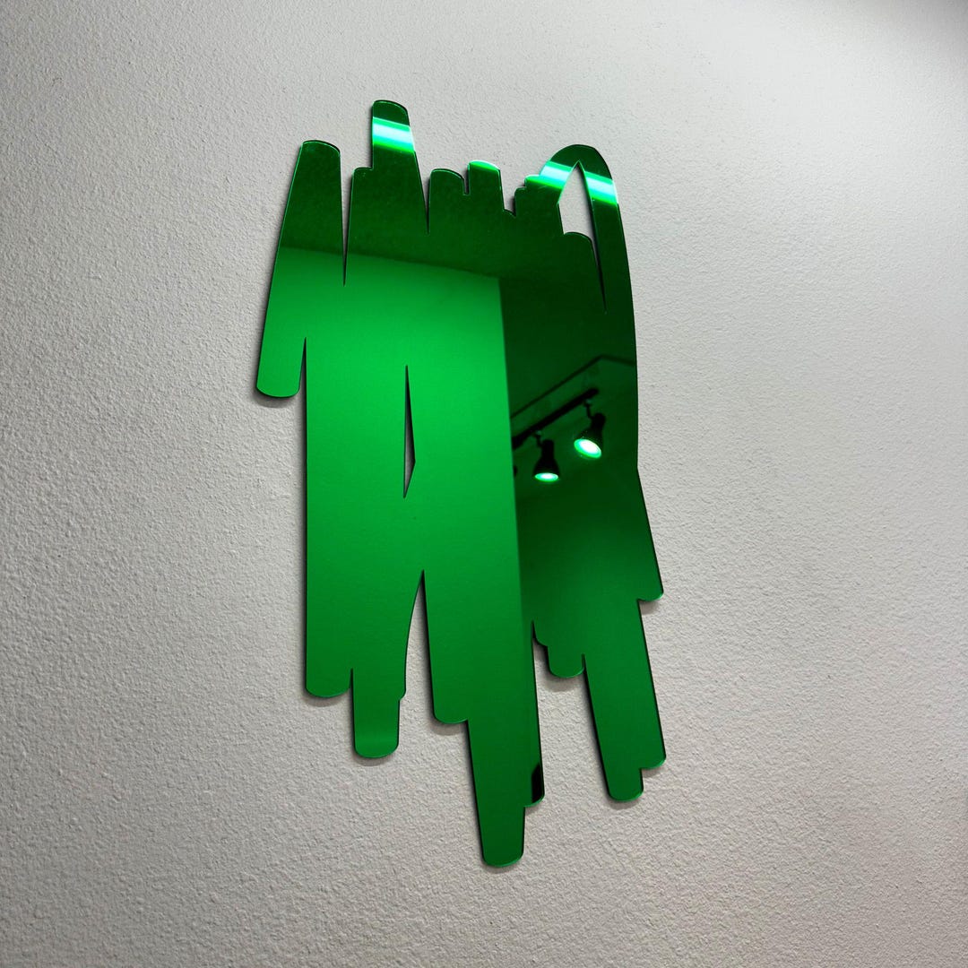 Scribble Mirror Acrylic Laser Cut Out Wall Art Wall Decor Gift Modern ...