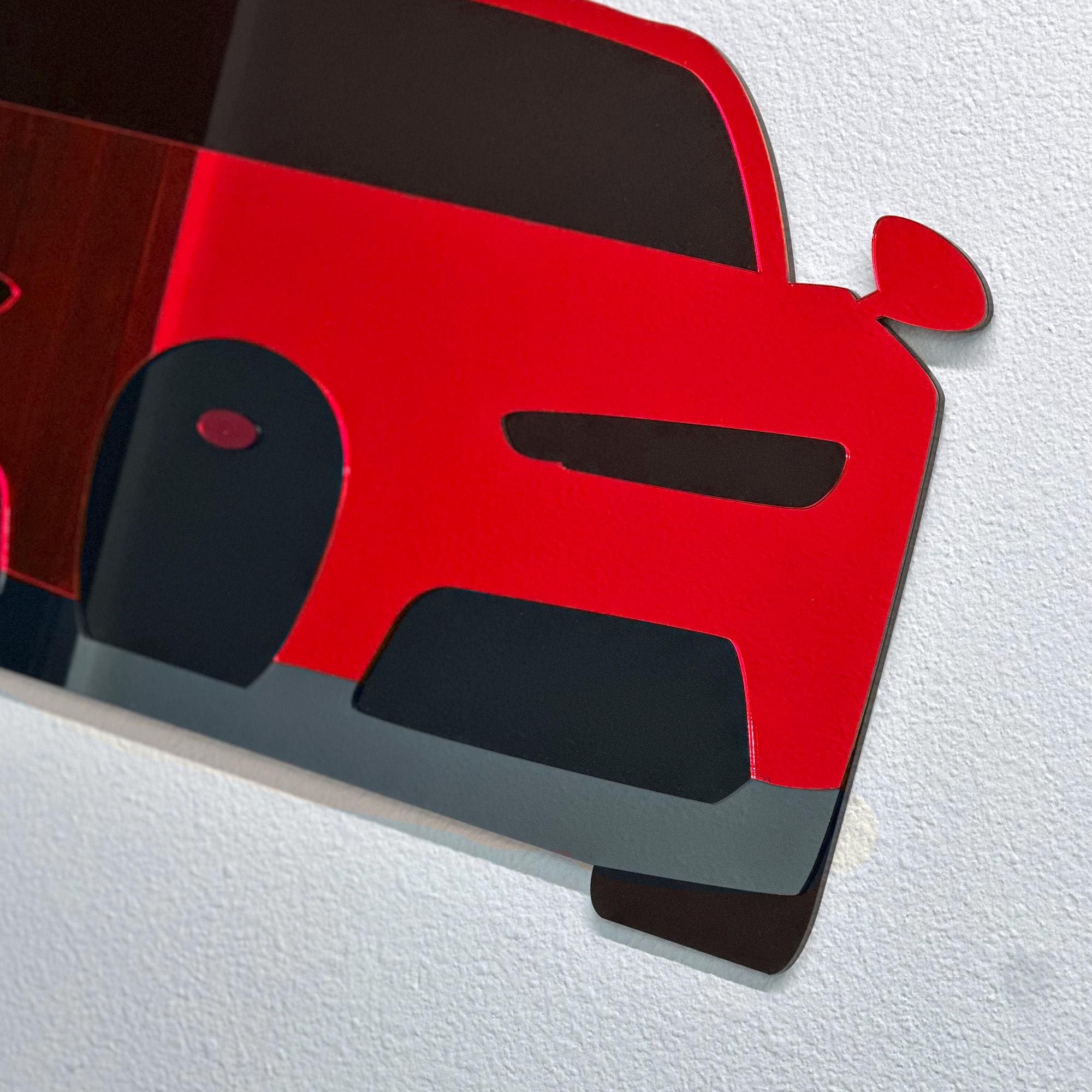 Bugatti Chiron Mirror Acrylic Silhouette Laser Cut Out | Car Art ...