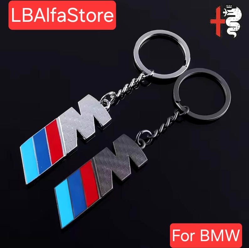 BMW M Sport Carbon Fiber Keychain - Perfect Gift and Accessory for BMW ...