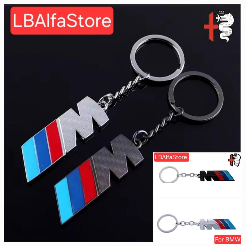 BMW M Sport Carbon Fiber Keychain - Perfect Gift and Accessory for BMW ...
