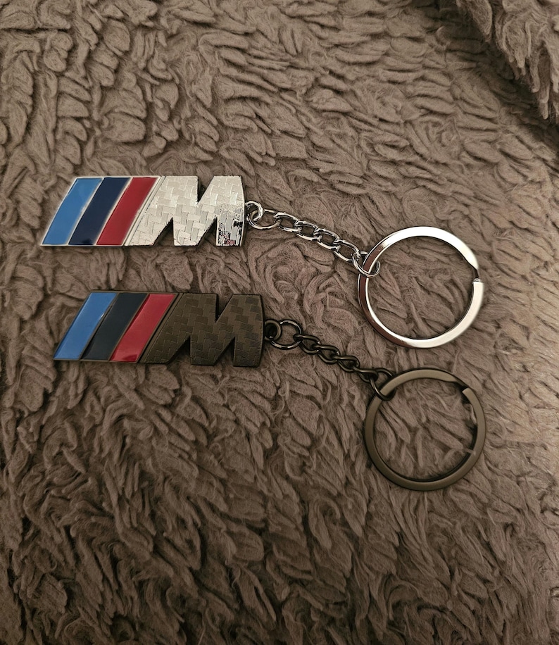 BMW M Sport Carbon Fiber Keychain - Perfect Gift and Accessory for BMW ...