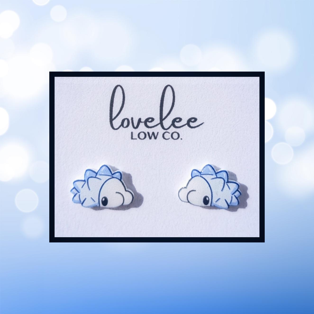 Snom Stud Earrings Pokemon Inspired Hypoallergenic for Sensitive Ears ...