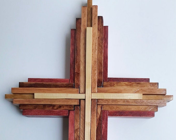 Cross Wooden Cross Layered Wood Cross Wood Crucifix Wooden Cross ...