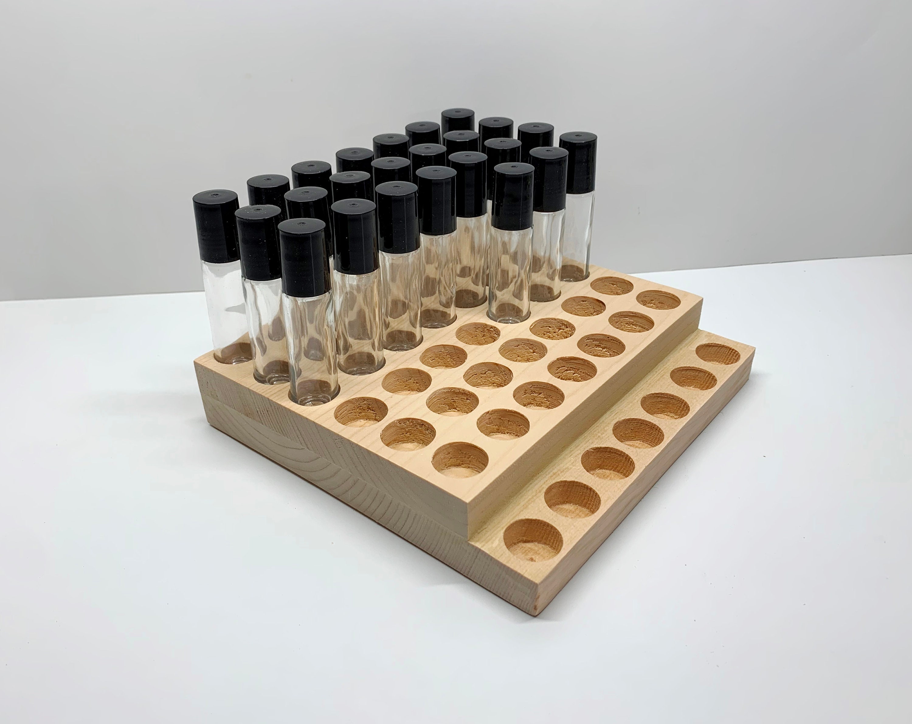 Rollerball Bottles Roll on Bottle Wood Display Wooden - Etsy