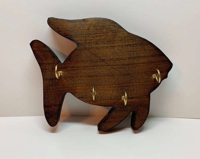 Fish Key Holder Made of Wood Wooden Fish Key Holder - Etsy