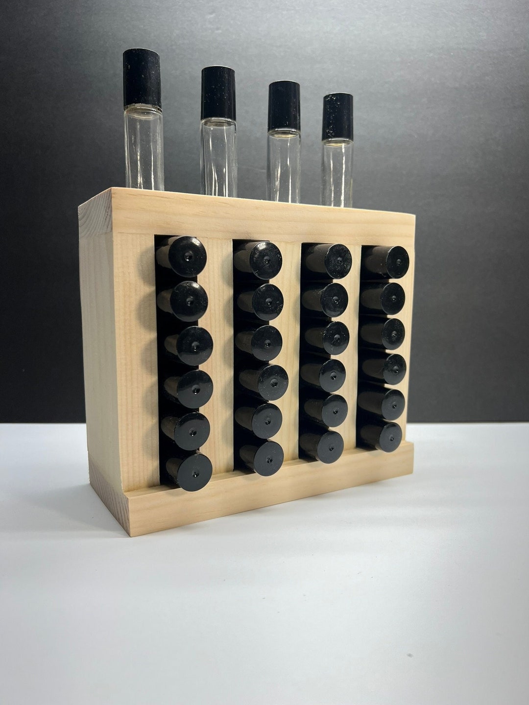 Rollerball Bottle Display Roll on Bottle Display Made of Wood Wooden ...