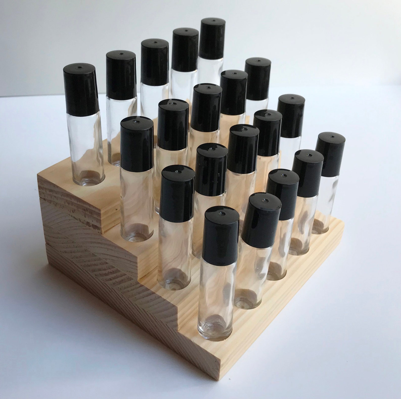 Rollerball Bottles Roll on Bottle Wood Display Wooden | Etsy