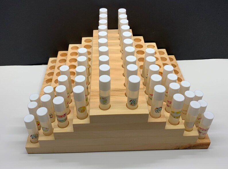 Lip Balm Tube Holder Lip Balm Display Wooden Multi Level - Etsy