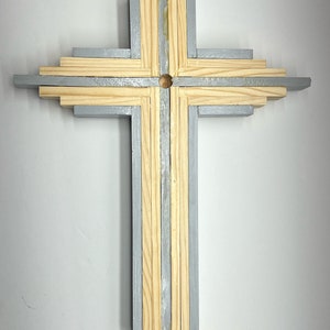 Cross Crucifix Handmade Wood Cross Wooden Crucifix Stained Layered ...