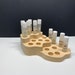 Lip Balm Tube Holder Waterfall Effect Lip Balm Display Wooden Multi Level Lip Balm Display ...