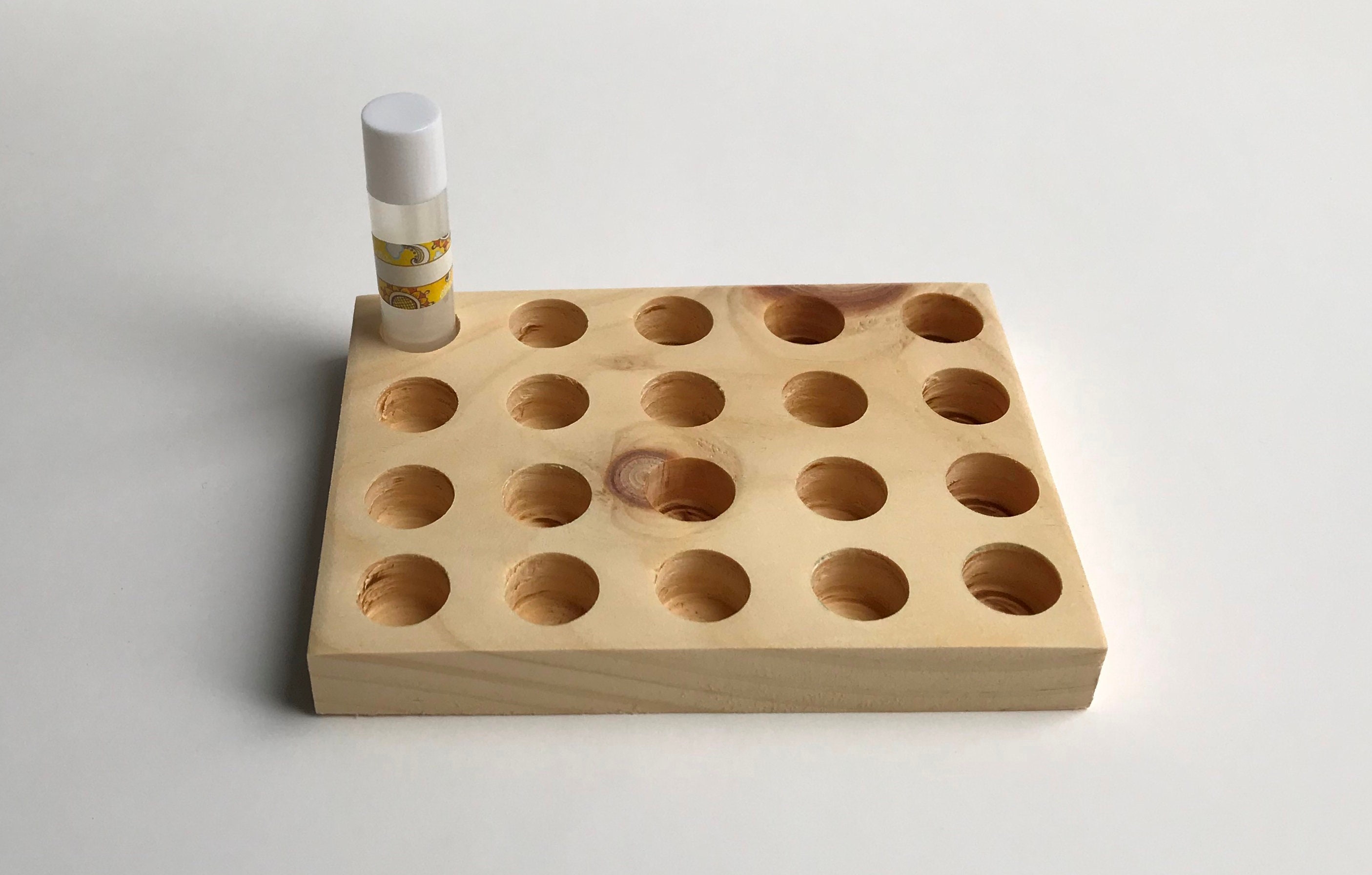 Lip Balm Holder Flat Wooden Lip Balm Display Wood Display - Etsy