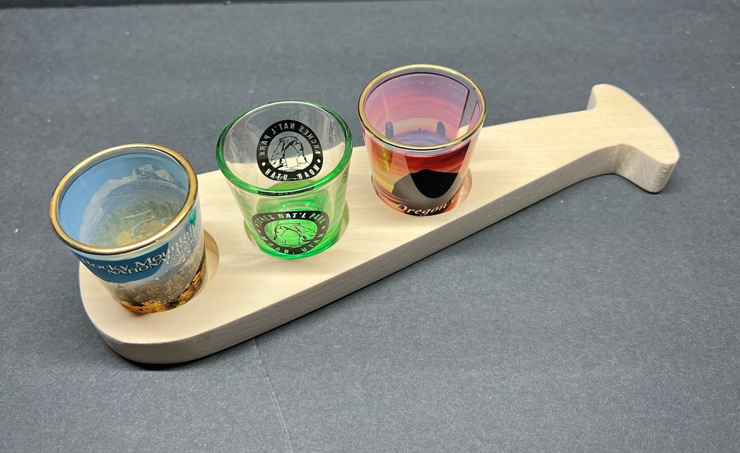 Shot Glass Baseball Bat Shaped Display Baseball Bat Shot Glass Holder ...