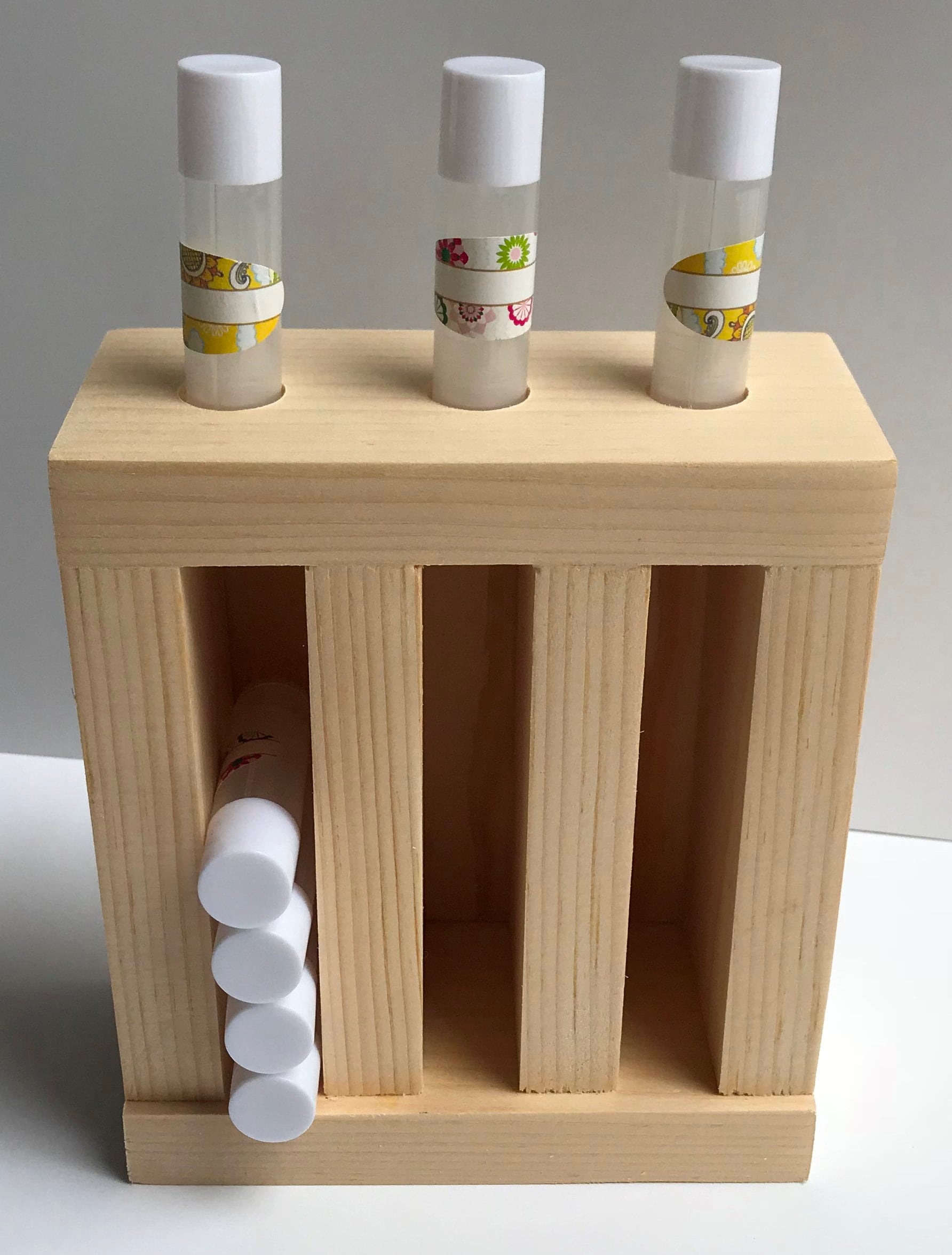 Lip Balm Tube Display 3 Slots Wooden Lip Balm Tube Tower - Etsy