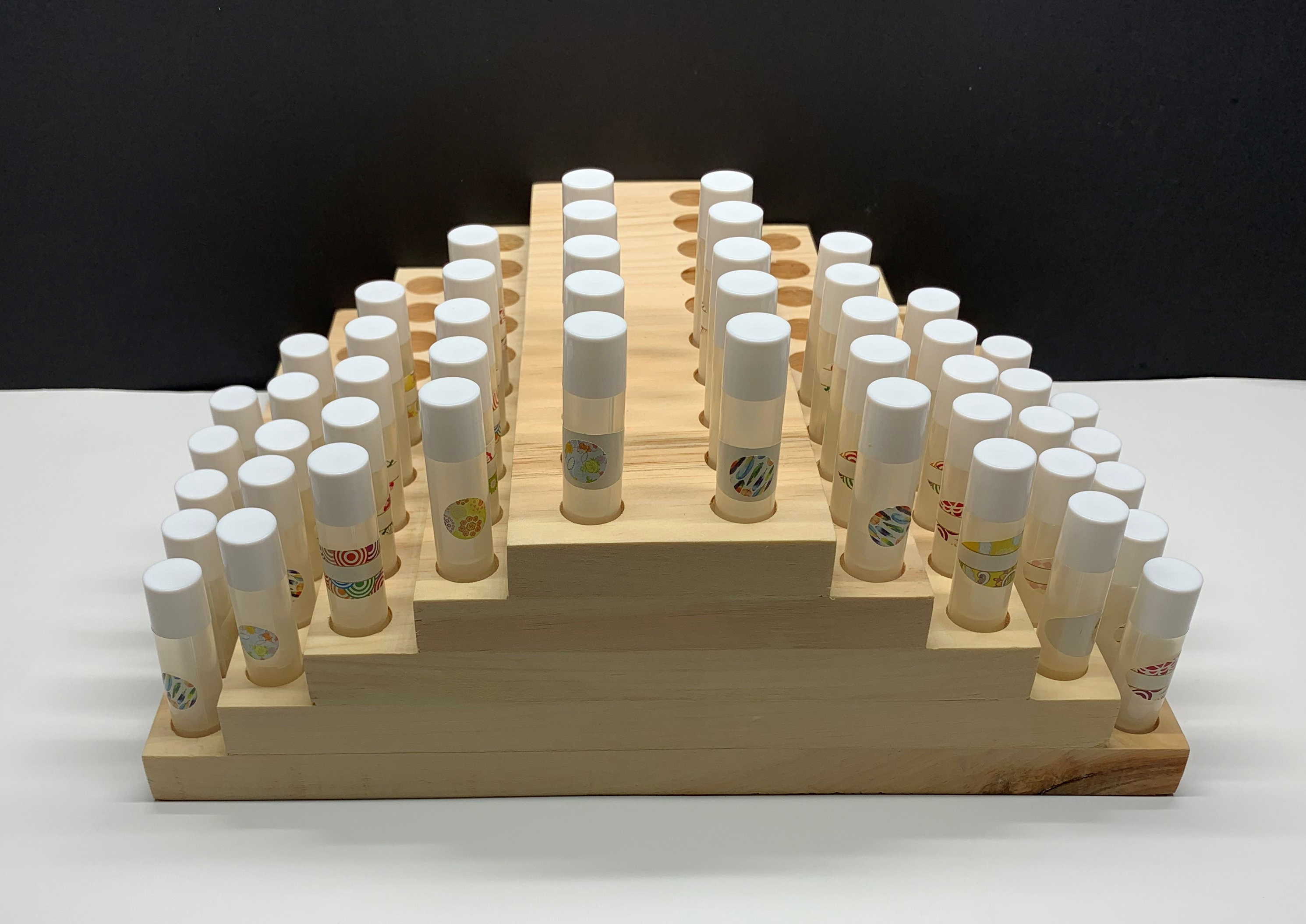 Lip Balm Tube Holder Lip Balm Display Wooden Multi Level | Etsy