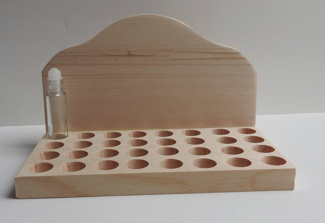 Roller Ball Bottle Display Wooden Roll on Ball Bottle Display - Etsy