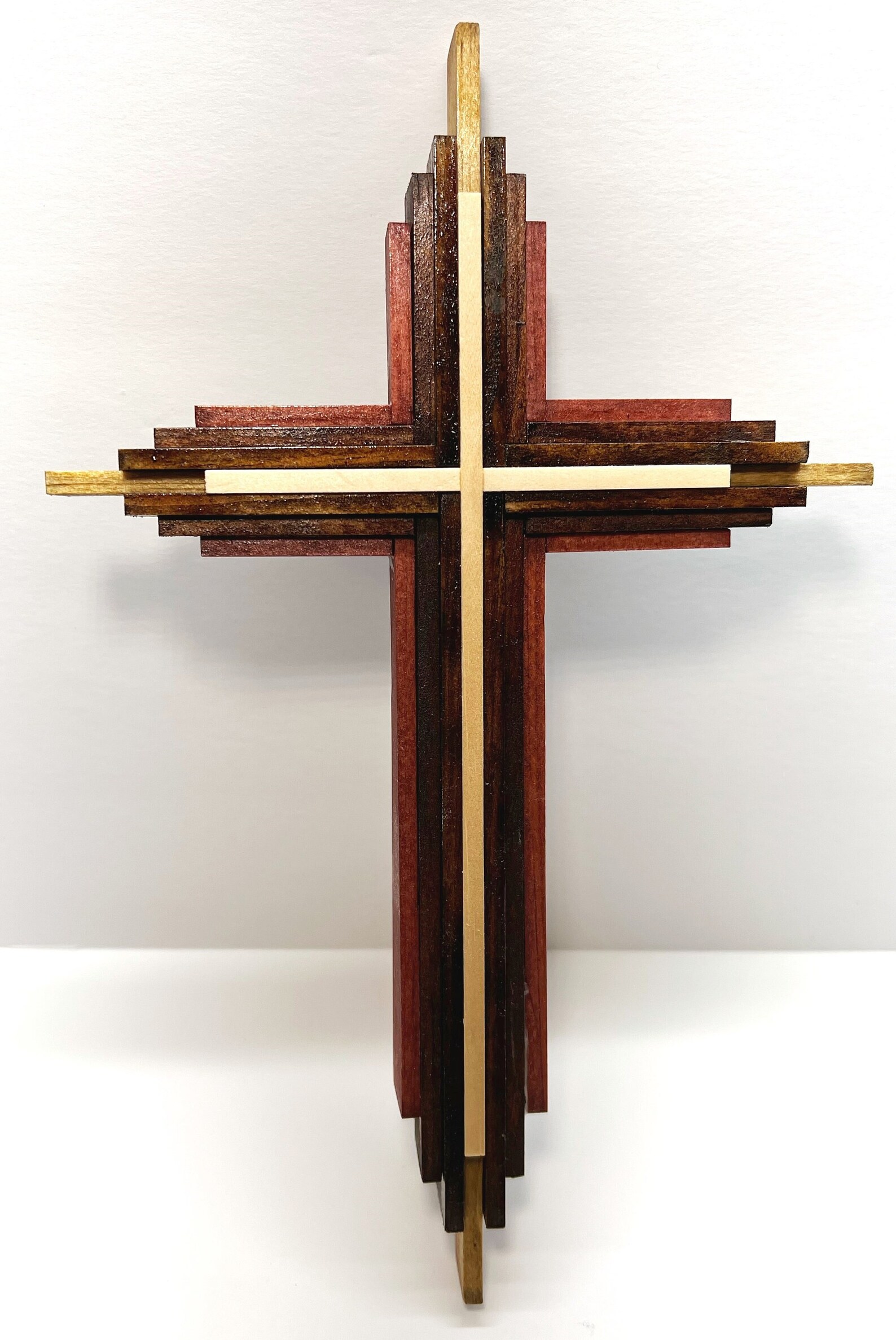 Cross Wooden Crucifix Wood Cross Stained Wooden Cross Crucifix Small ...