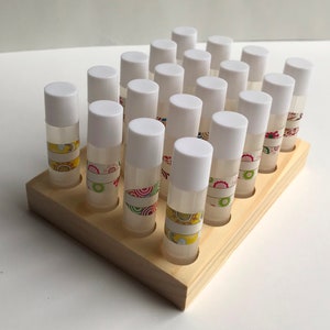 Lip Balm Holder Flat Wooden Lip Balm Display Wood Display Wooden ...