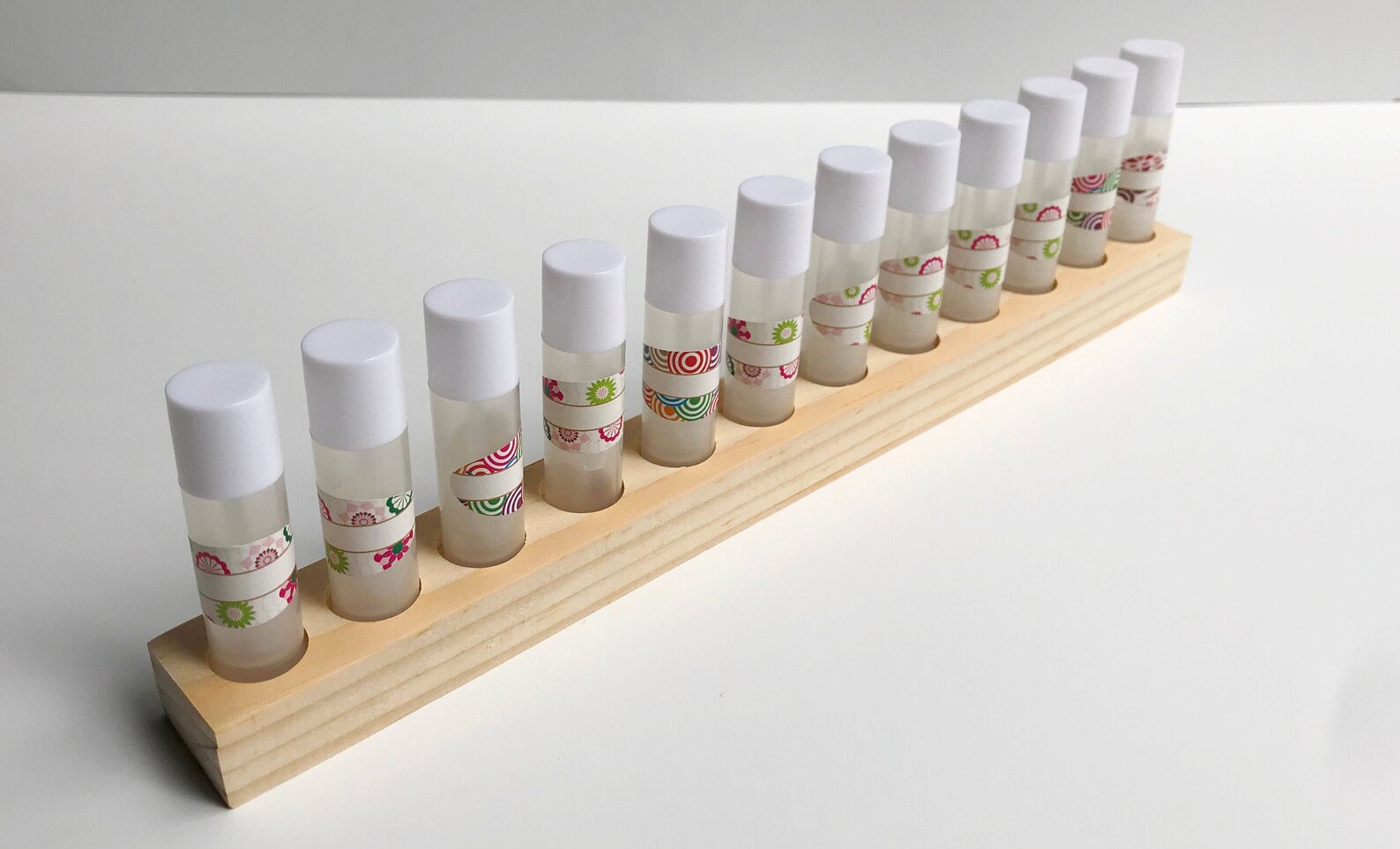 Lip Balm Tube Holder Strip Wooden Lip Balm Display Lip Balm - Etsy