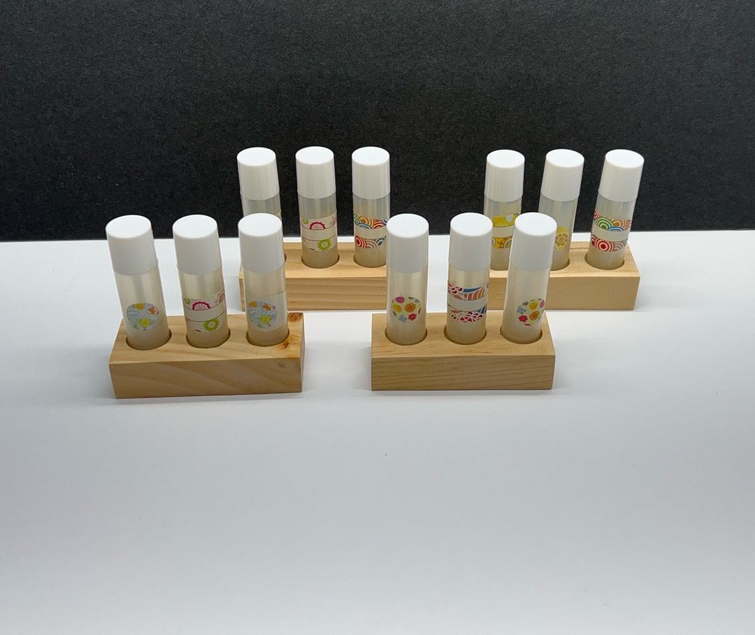Lip Balm Display Wooden Lip Balm Tube Display Lip Balm Strip Set of 4 - Etsy