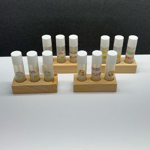 Lip Balm Display Wooden Lip Balm Tube Display Lip Balm Strip Set of 4 - Etsy