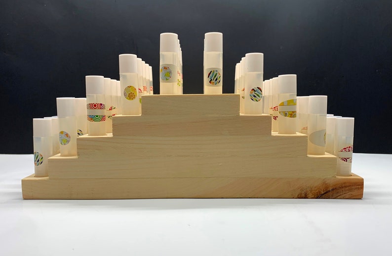 Lip Balm Tube Holder Lip Balm Display Wooden Multi Level - Etsy