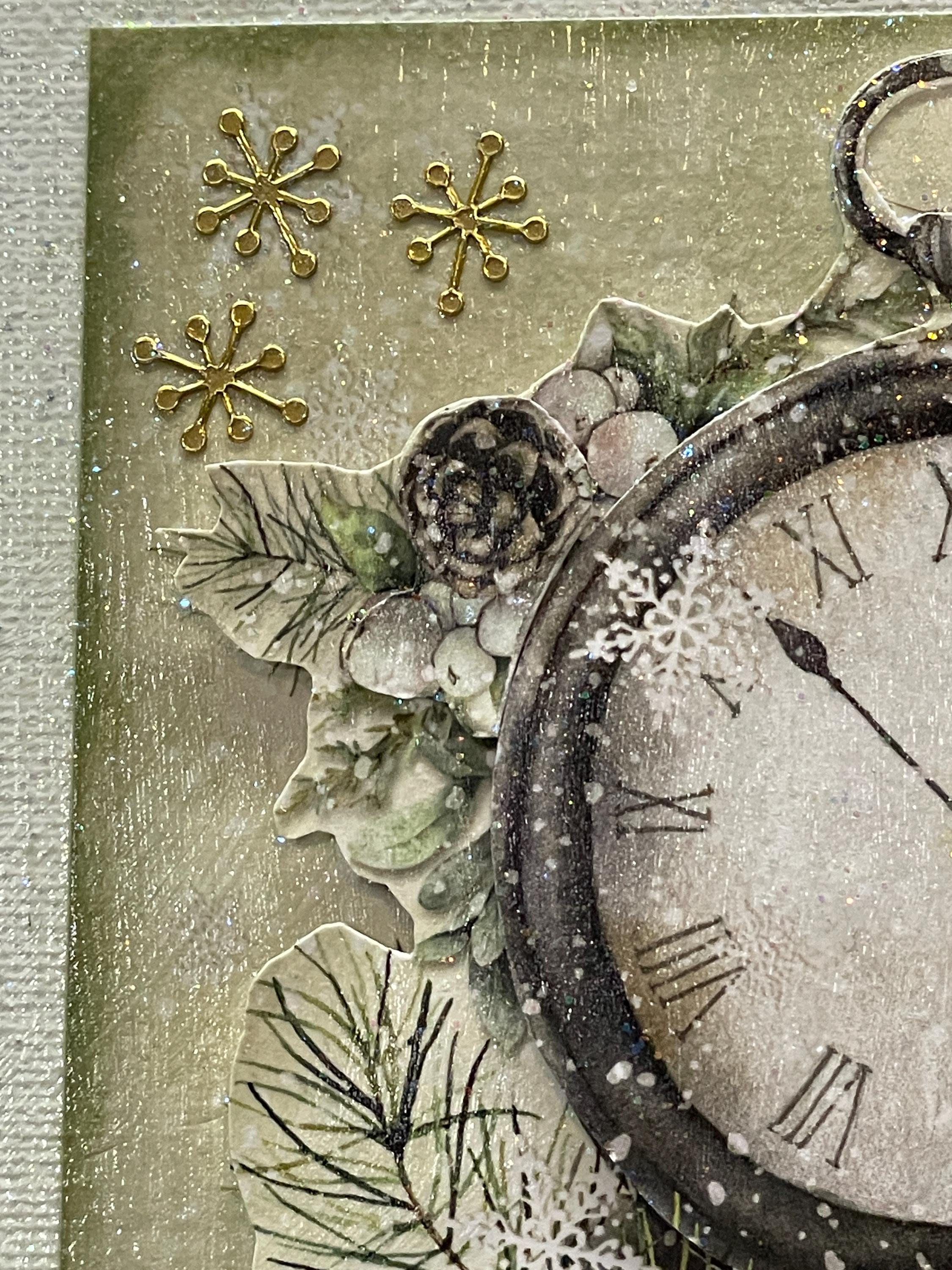 Winter Time Clock Plaque - Etsy