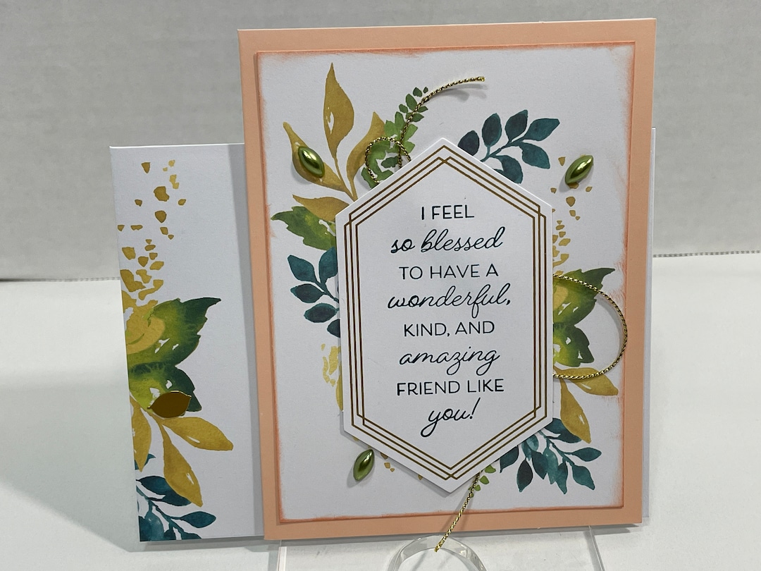 Thank You Friendship Card - Etsy