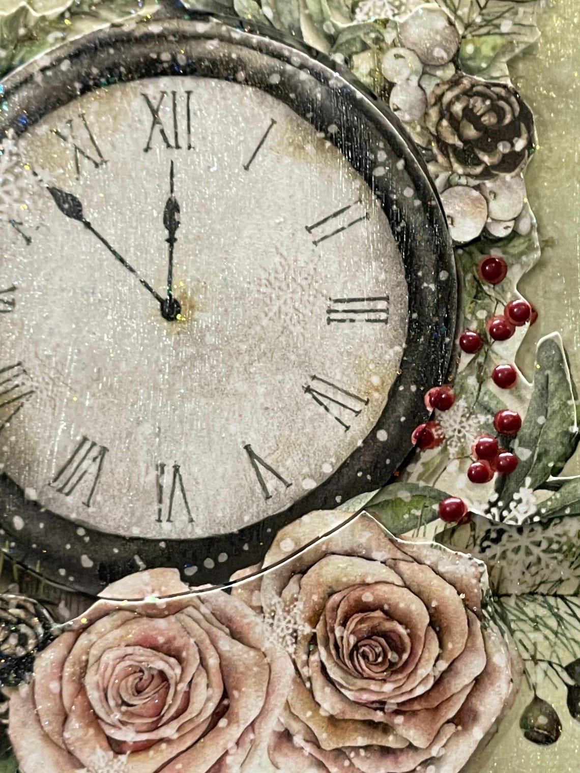 Winter Time Clock Plaque - Etsy
