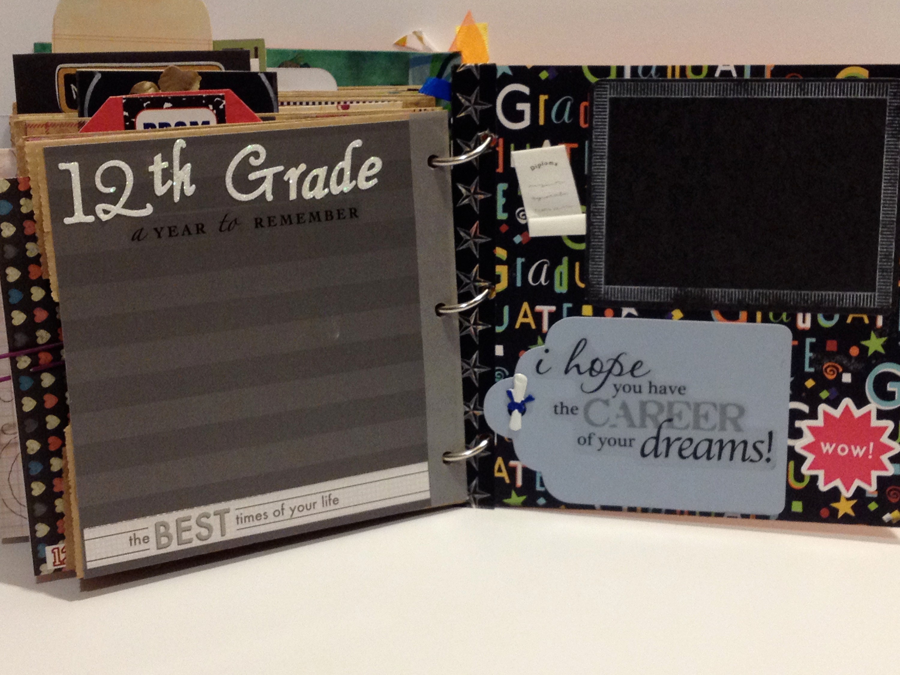 Personalized Custom School Years Scrapbook Paper Bag Album - Etsy