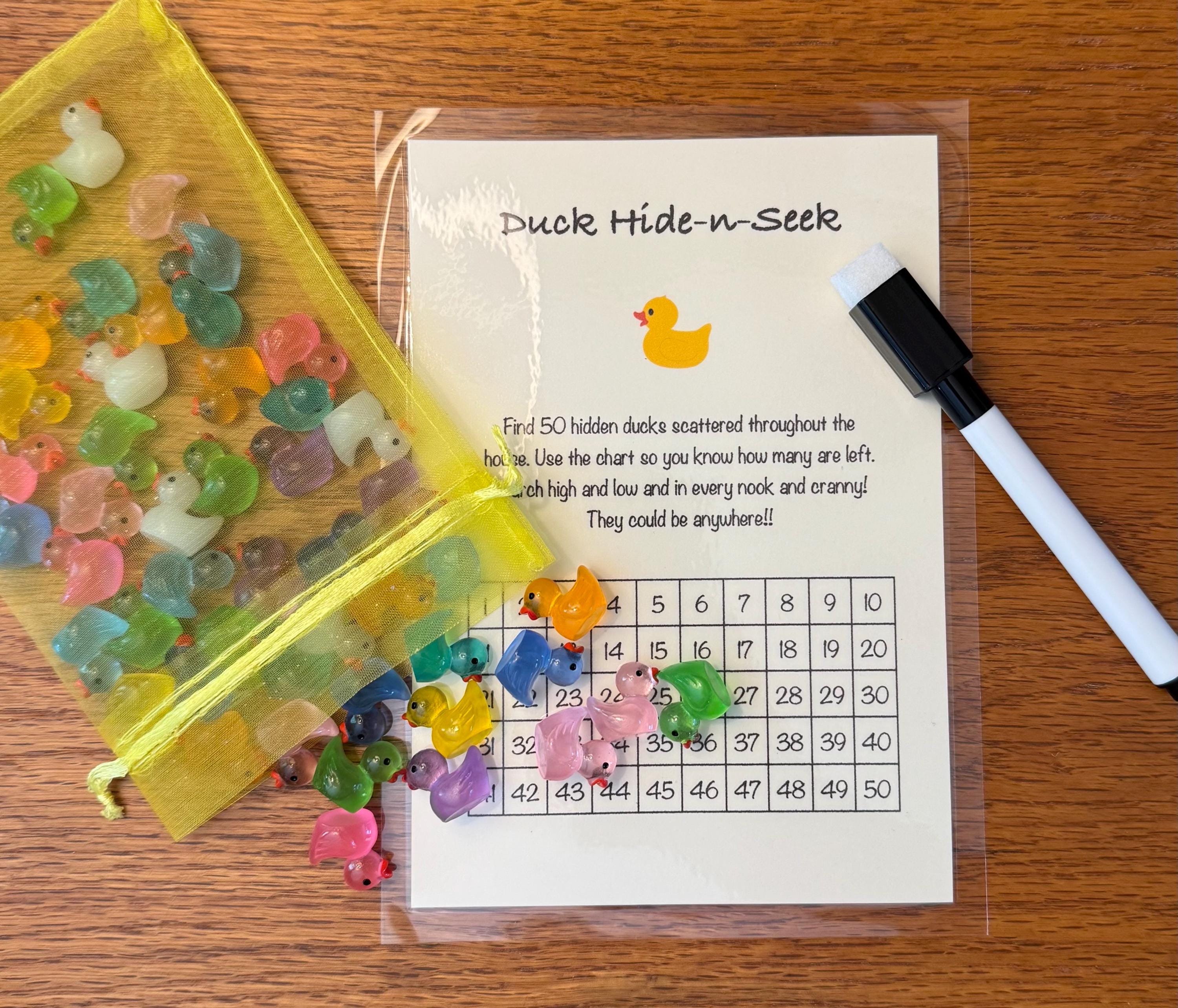 25/50/100 (GLOW in the Dark) Duck Hunt Challenge, Duck Hide-n-seek ...