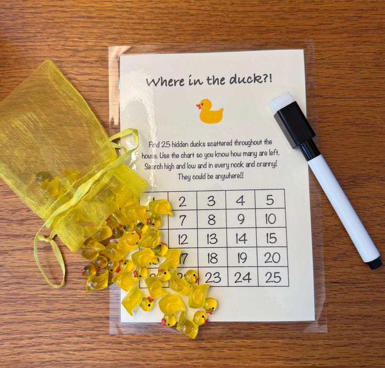 25/50/100 (GLOW in the Dark) Duck Hunt Challenge, Duck Hide-n-seek ...