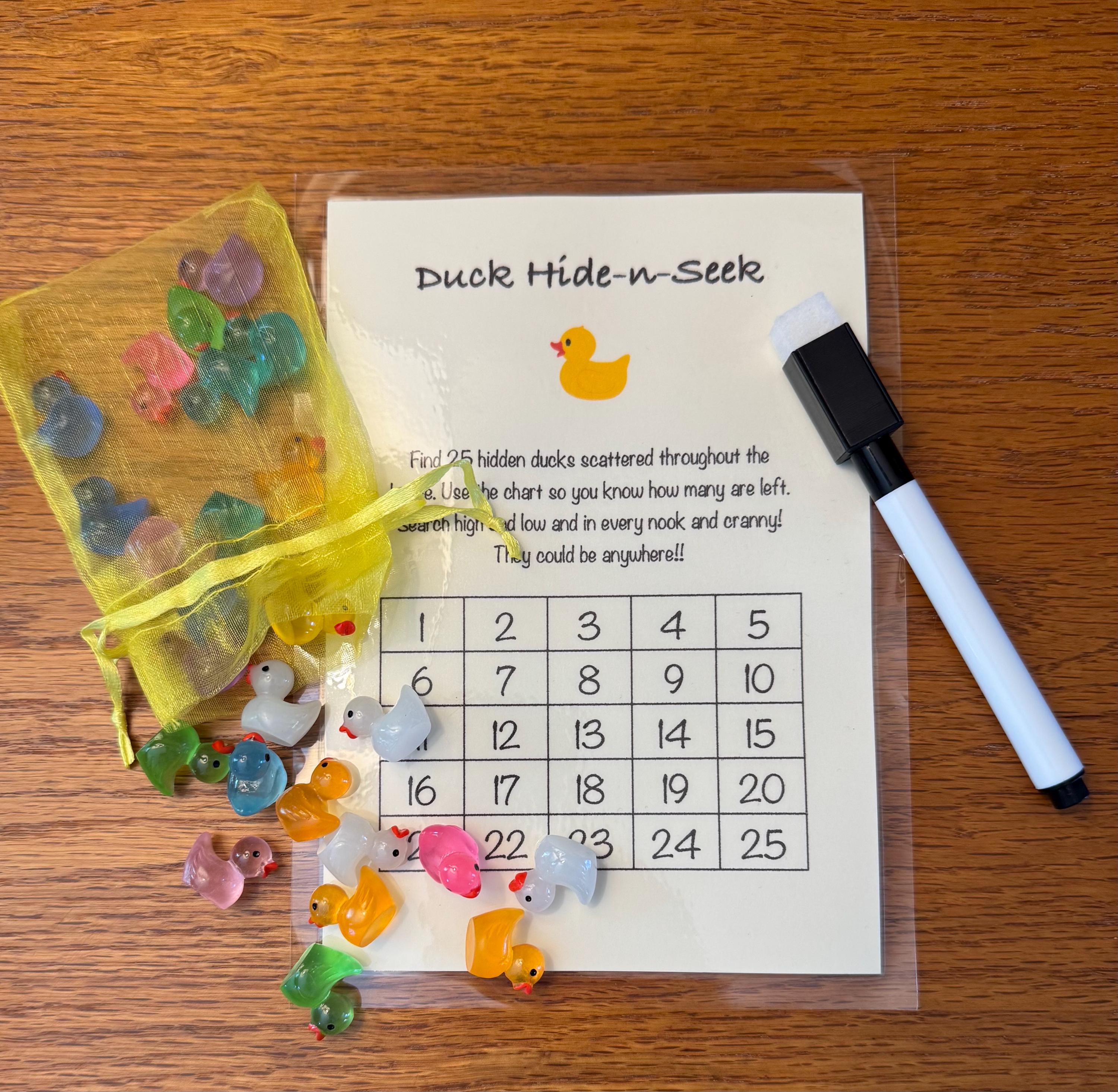 25/50/100 (GLOW in the Dark) Duck Hunt Challenge, Duck Hide-n-seek ...