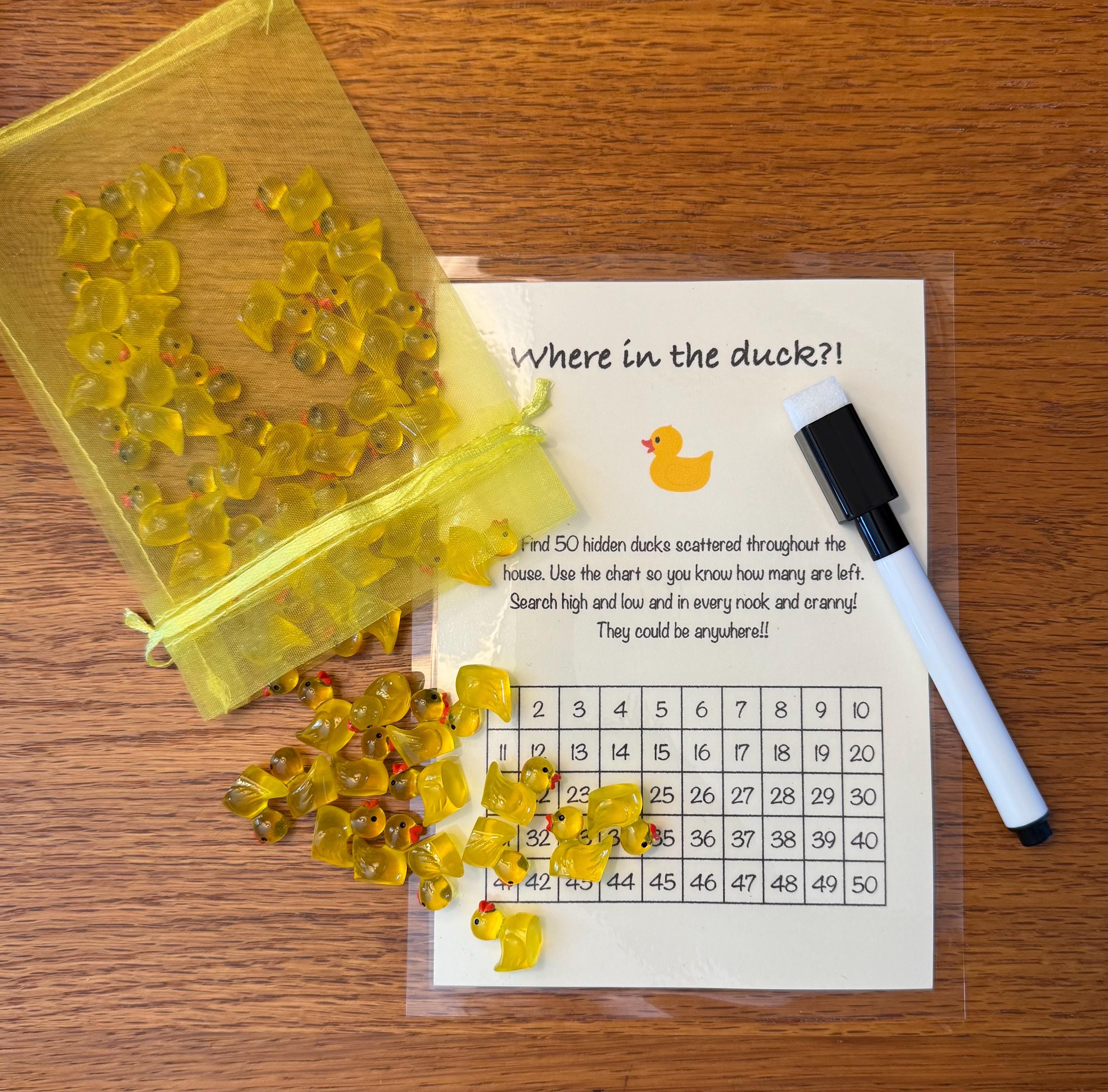 25/50/100 (GLOW in the Dark) Duck Hunt Challenge, Duck Hide-n-seek ...