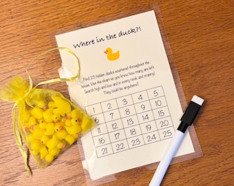 25/50/100 (GLOW in the Dark) Duck Hunt Challenge, Duck Hide-n-seek ...