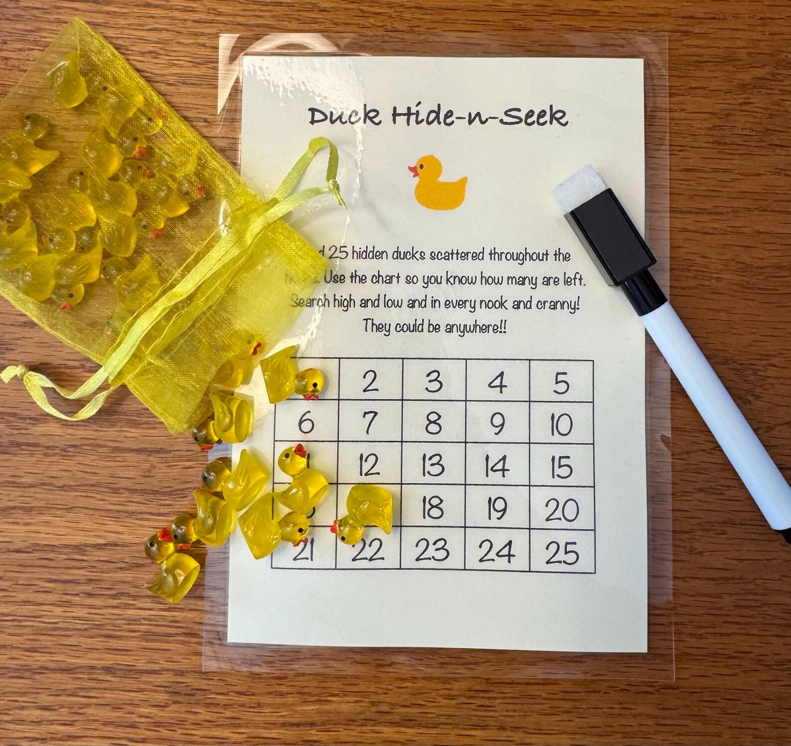 25/50/100 (GLOW in the Dark) Duck Hunt Challenge, Duck Hide-n-seek ...