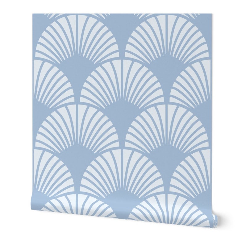 Coastal Seashell Wallpaper Art Deco Style Coastal Seashell Wallpaper ...