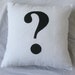 Question Mark Pillow Symbol Throw Pillow at Sign Pillow - Etsy