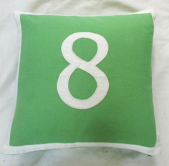 Number pillow cover house number cushion cover event decor | Etsy