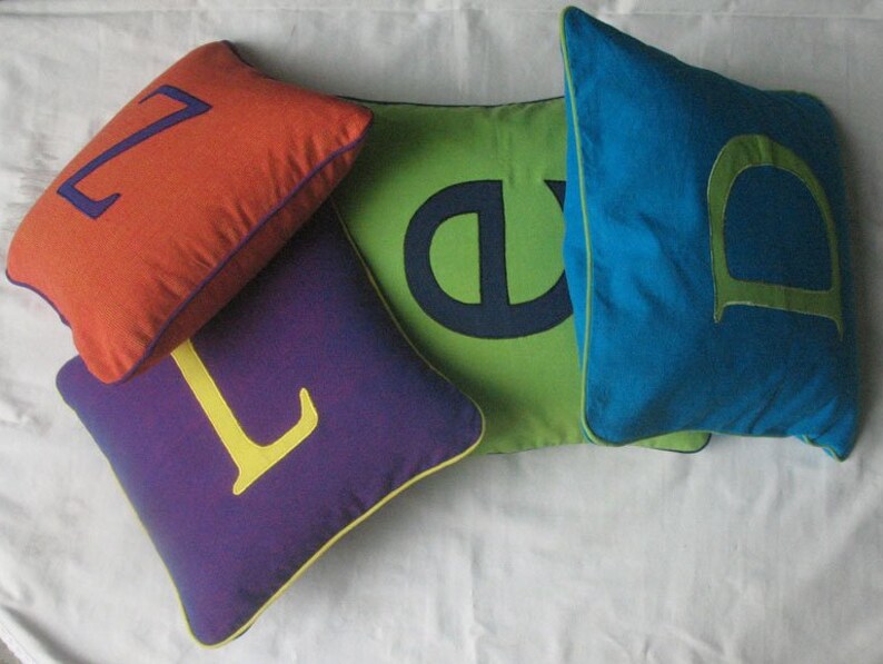 Alphabet pillow initial pillow nursery room decor kids room | Etsy